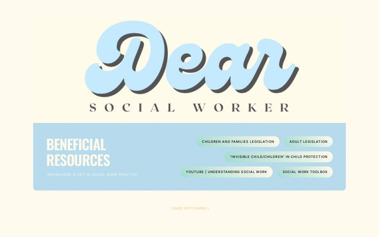 Dear Social Worker
